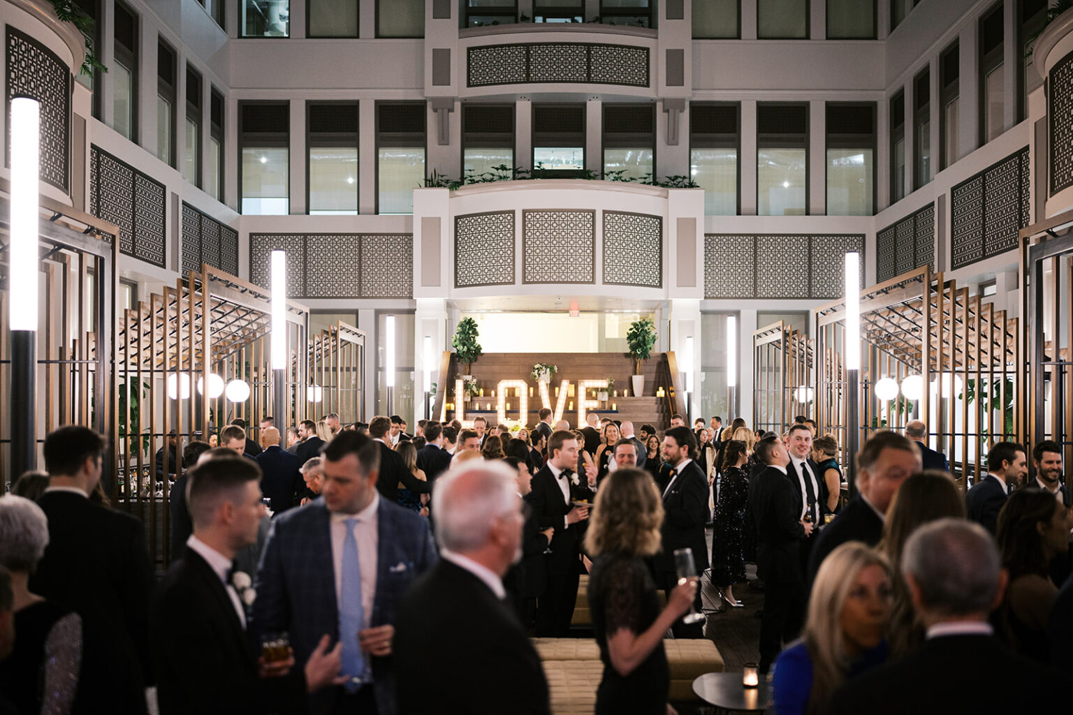 Irresistibly Dramatic Candlelit Wedding at The Crystal Tea Room ...