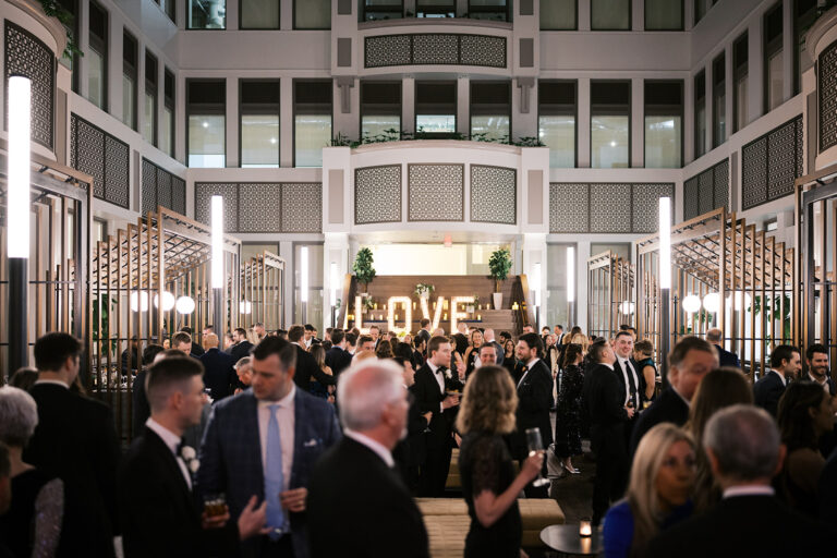 Irresistibly Dramatic Candlelit Wedding at The Crystal Tea Room ...